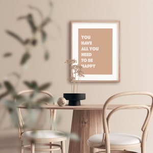 You Have All You Need, Motivation Wall Art, Quote Print, Mindset ...