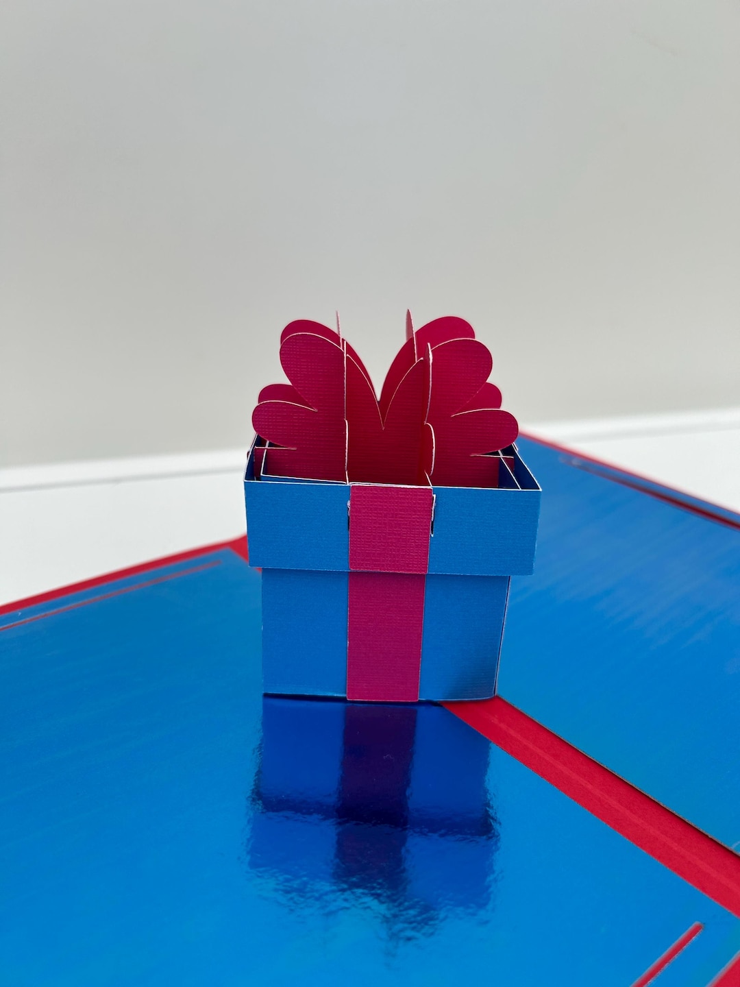 Christmas Present Pop up Christmas Card, Hand Made With Christmas Decal ...