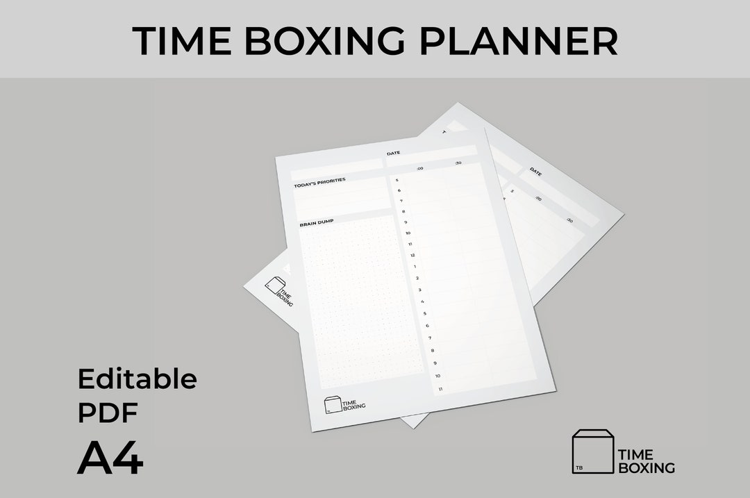 Time-boxing Planner Get Focused & Accomplish More With Ease ...