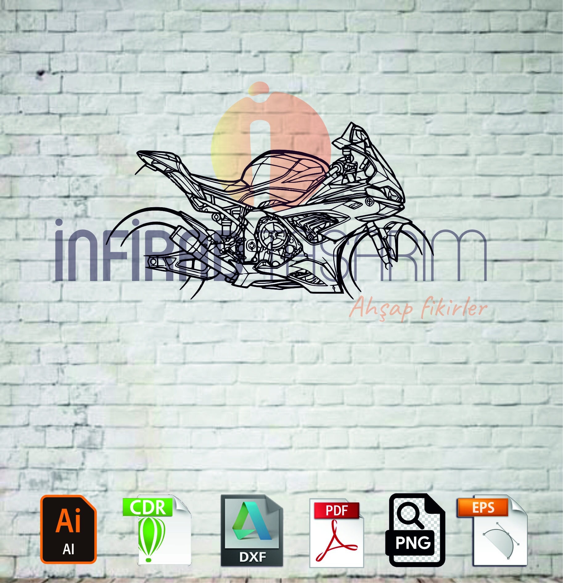 M1000RR 2021 Silhouette Motorcycle Laser Cut, Dxf, CNC Cutting, CNC ...