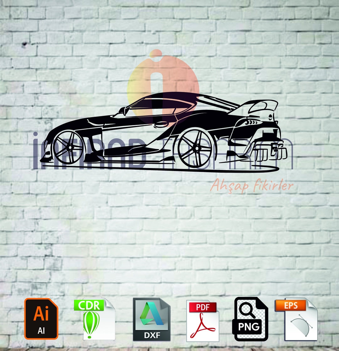 Toyota Supra Mk5 Laser Cut Dxf CNC Cutting CNC Router - Etsy