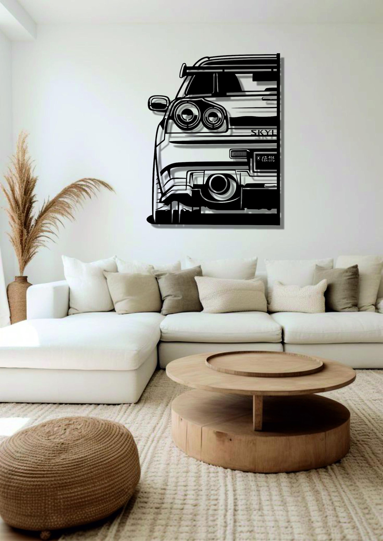 Skyline Metal Car Wall Art | Metal Wall Art | Metal Car Wall Decor L ...