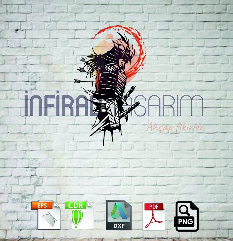 Samurai Decor Laser Cut, Dxf, CNC Cutting, CNC Router, Digital, Vector ...