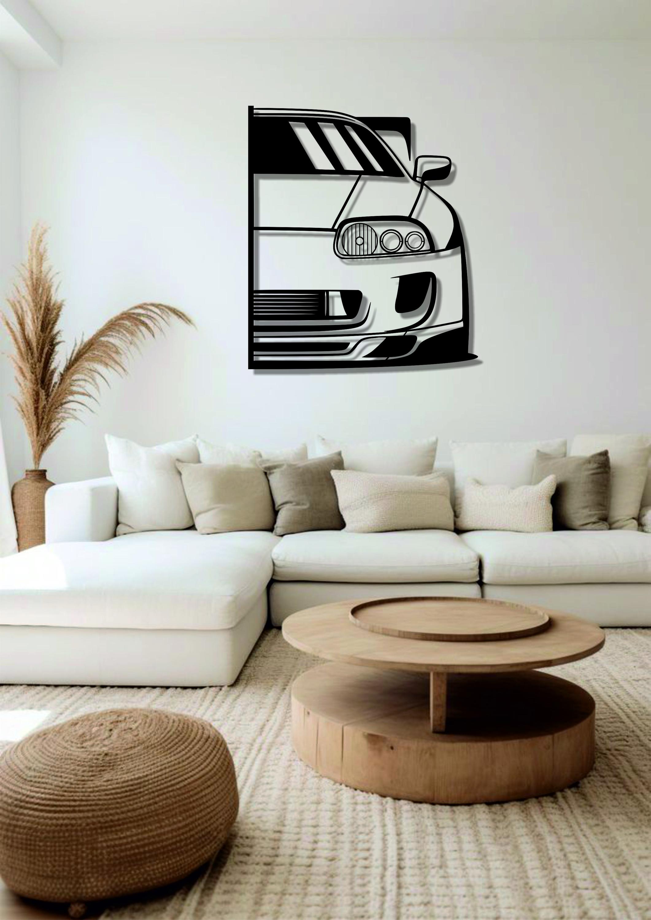 Supra Front Metal Car Wall Art | Metal Wall Art | Metal Car Wall Decor ...