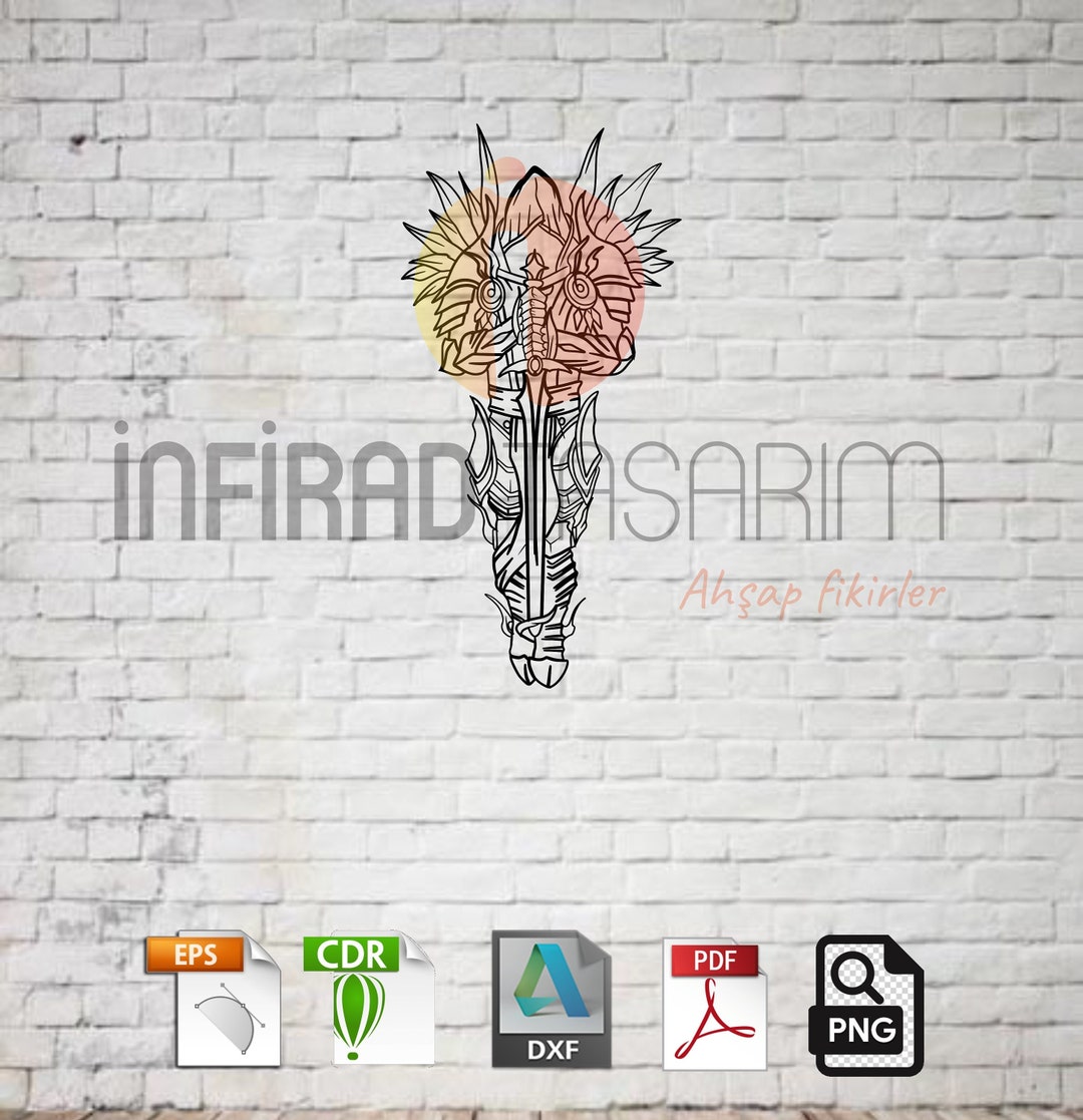 Knight Decor Laser Cut, Dxf, CNC Cutting, CNC Router, Digital, Vector ...