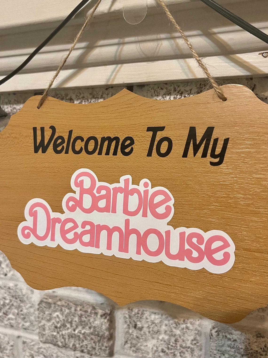 Welcome to My Barbie Dreamhouse Sign Barbie Movie Wall Decor - Etsy