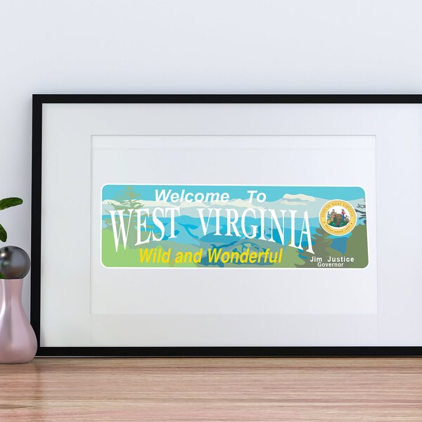 West Virginia Sign - Etsy