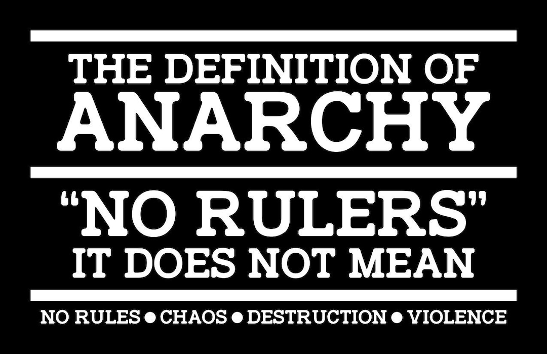 Definition of Anarchy Stickers (10 Pack) - Etsy