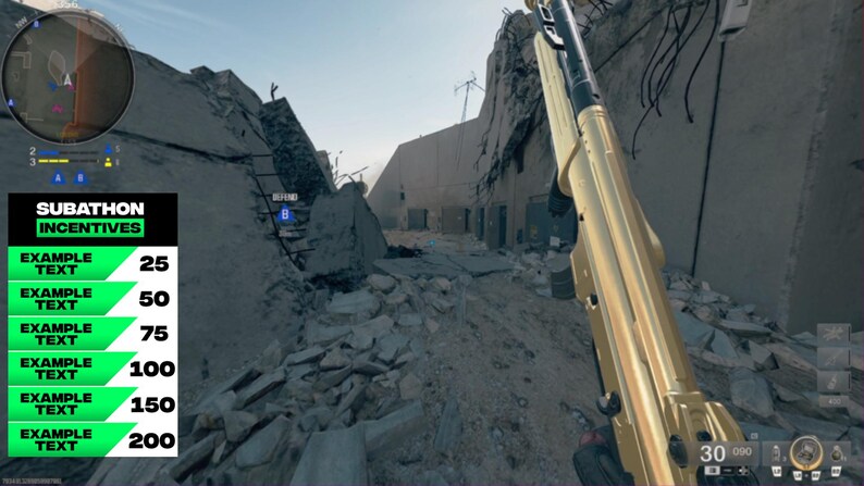 Subathon Overlay | Clean Twitch Overlay | Green Stream Overlay - Etsy