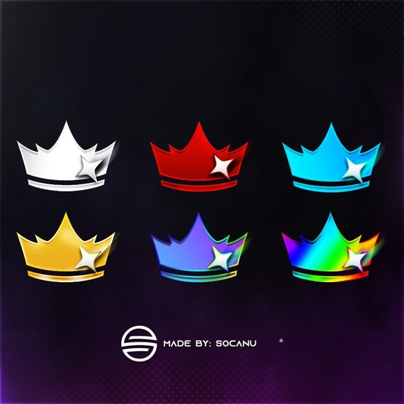 Twitch Crown Sub Badges | Etsy