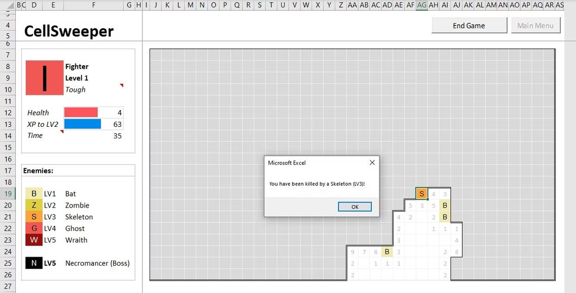 Retro Games in Microsoft Excel. Gaming Spreadsheet. - Etsy