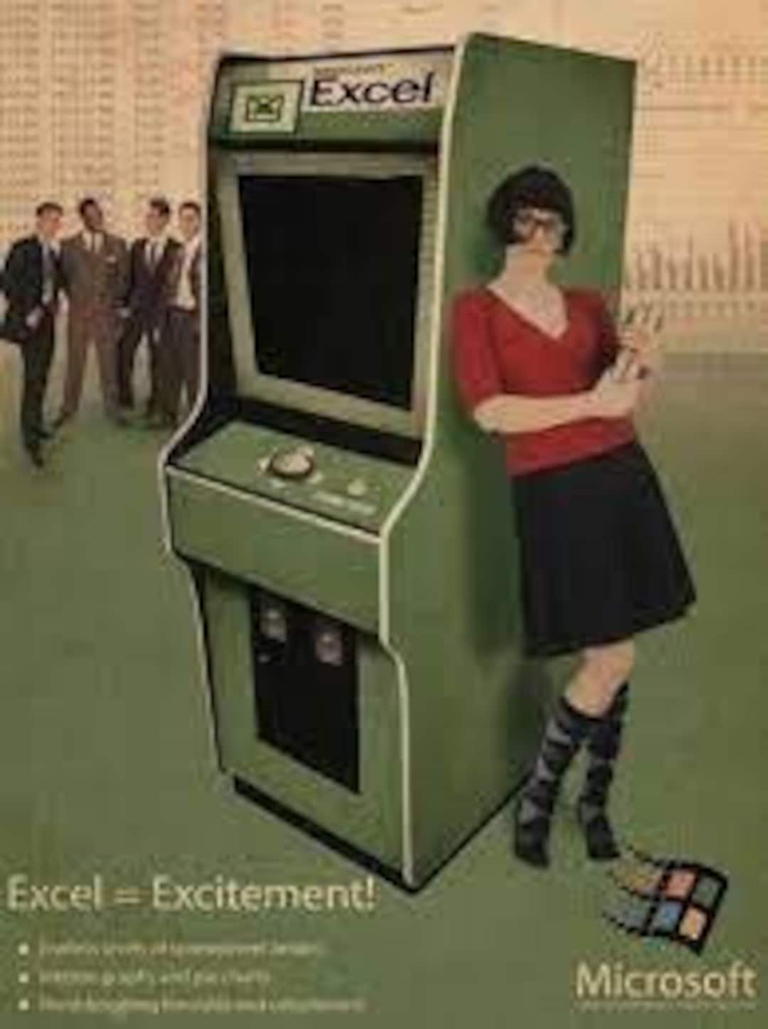 Retro Games in Microsoft Excel. Gaming Spreadsheet. - Etsy