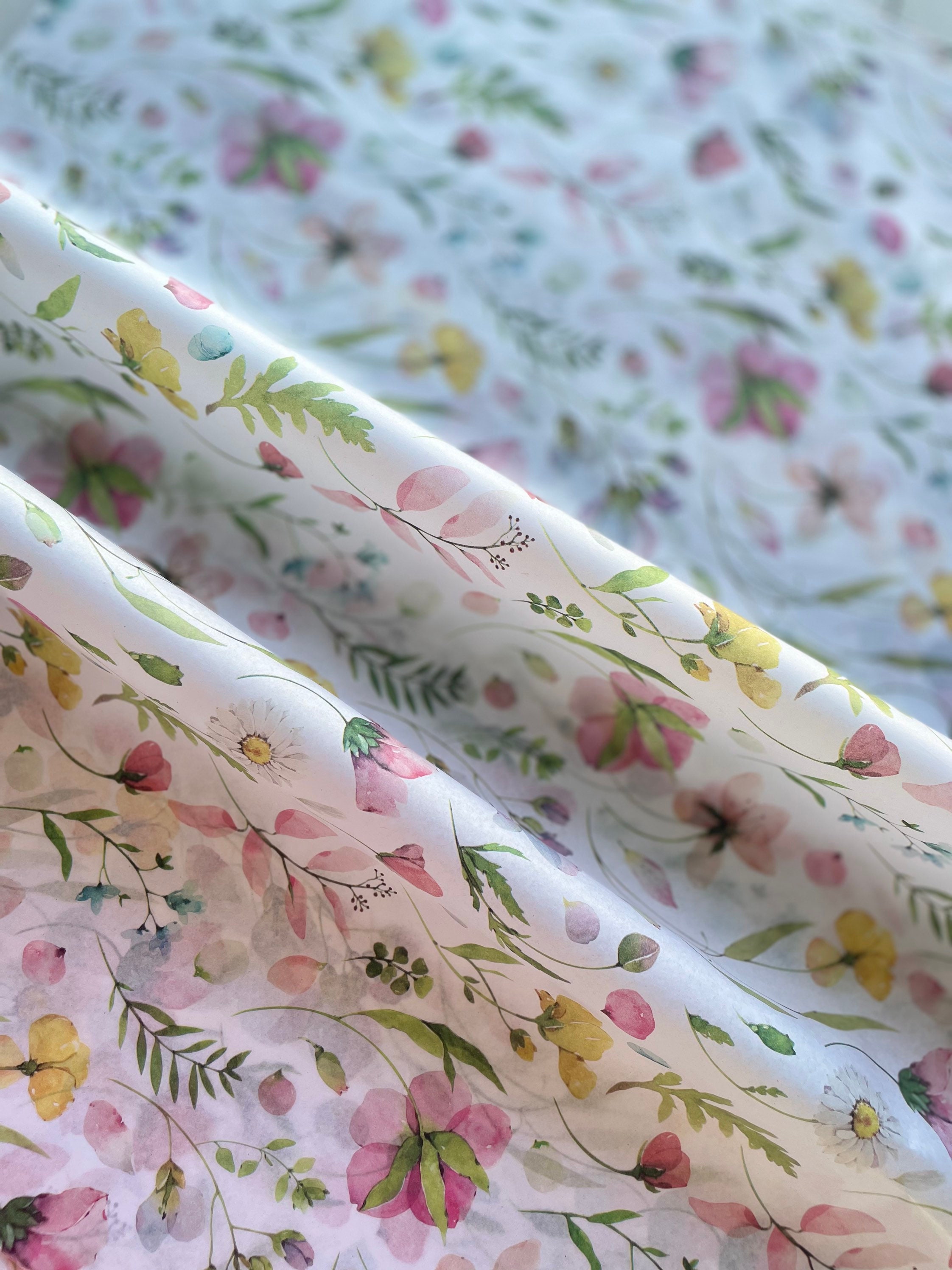 Tissue Paper Flowers Spring Themed Packing Paper Wrapping - Etsy