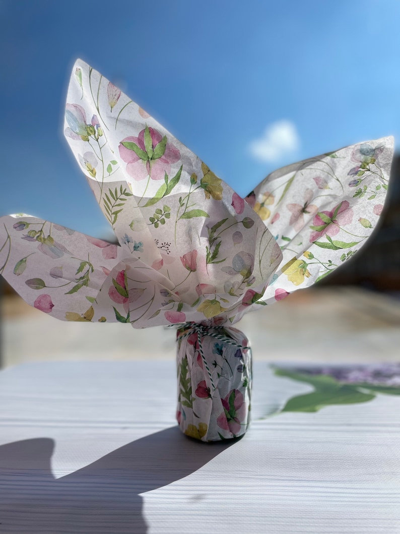 Tissue Paper Flowers Spring Themed Packing Paper-gift Wraped - Etsy