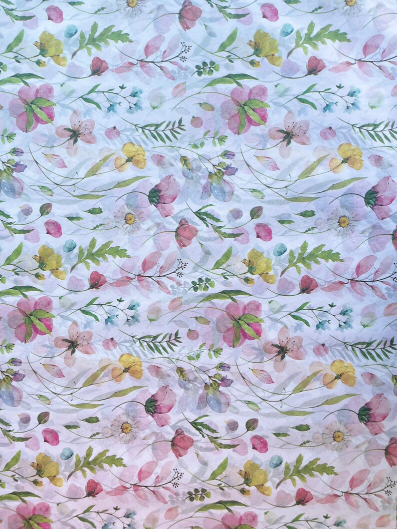 Tissue Paper Flowers Spring Themed Packing Paper Wrapping - Etsy