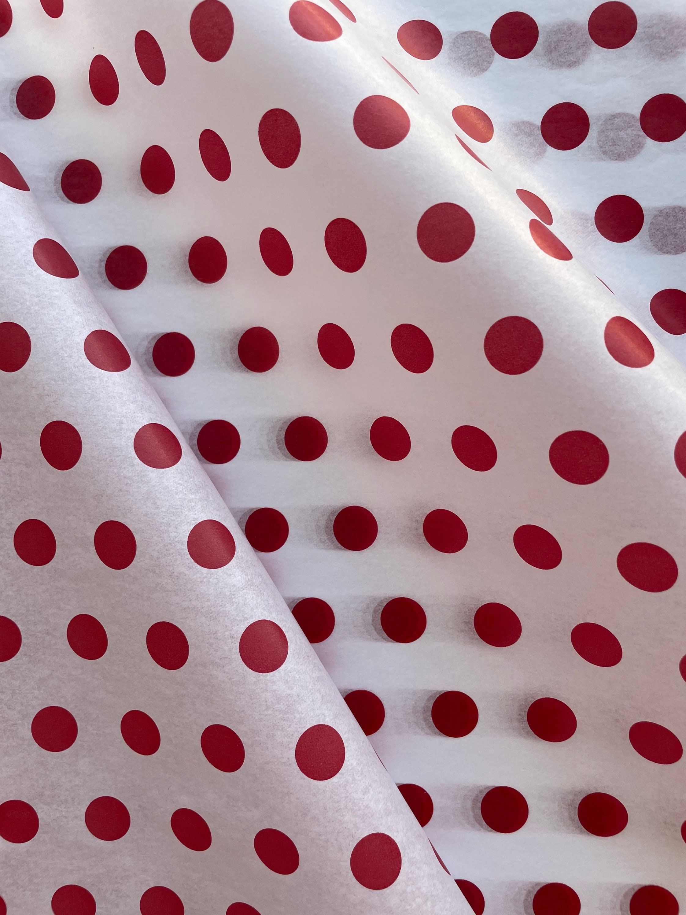 Polka Dot Wrapping Paper, Tissue Paper Christmas, Christmas Wrapping ...