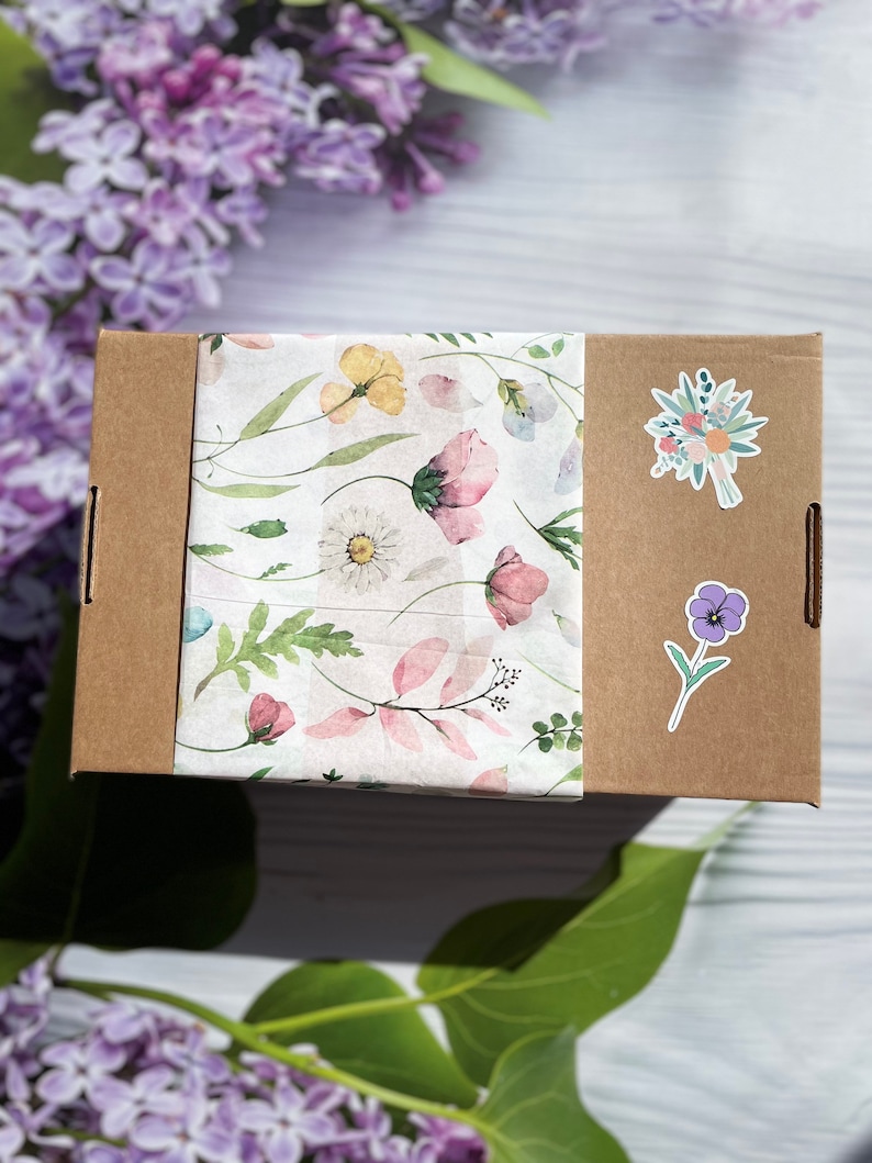 Tissue Paper Flowers Spring Themed Packing Paper Wrapping - Etsy