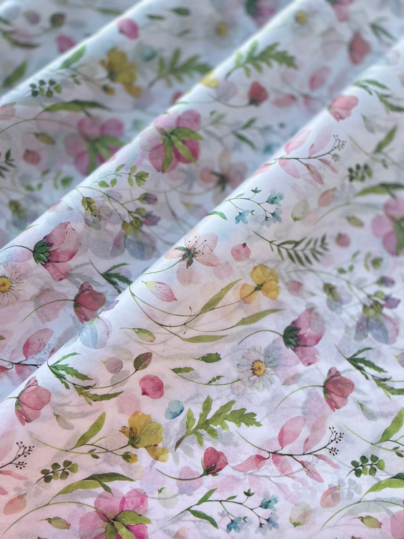 Tissue Paper Flowers Spring Themed Packing Paper Wrapping - Etsy