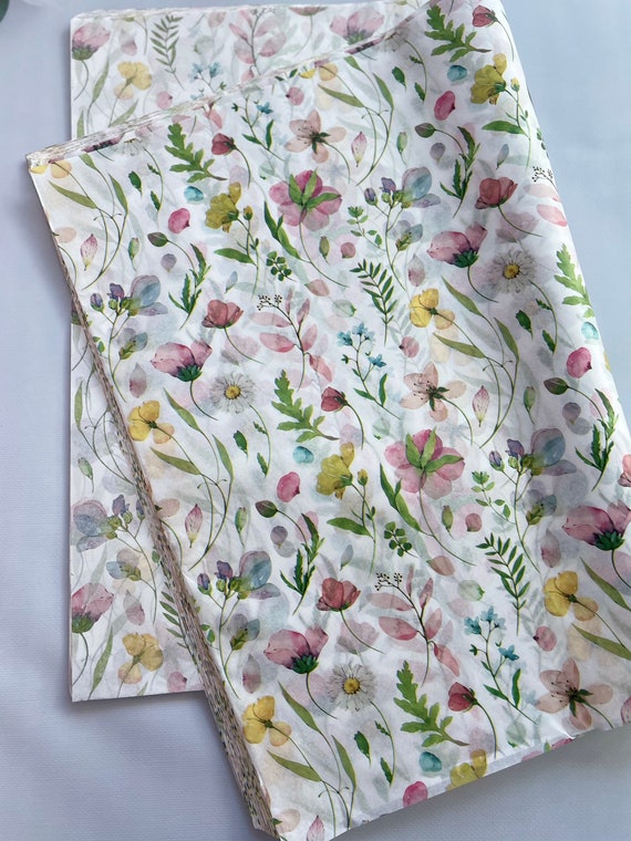 Tissue Paper Flowers Spring Themed Packing Paper-gift Wraped - Etsy