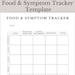 Printable Food & Symptom Tracker, Food Sensitivity Tracker, Meal ...