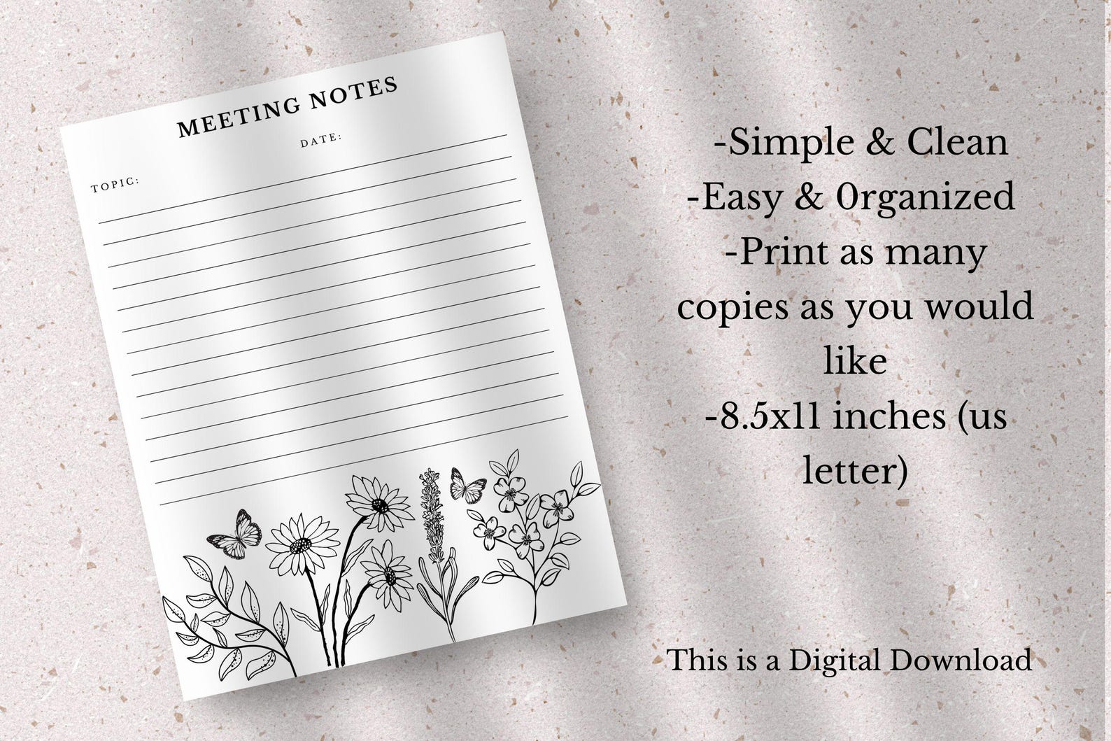Coloring Notes, Printable Notes Paper, Lined Paper, Notepad, Memo Pad ...