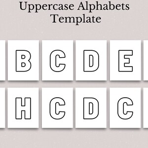 Printable Uppercase Alphabets, 26 Pages Printable, Printable Alphabets ...