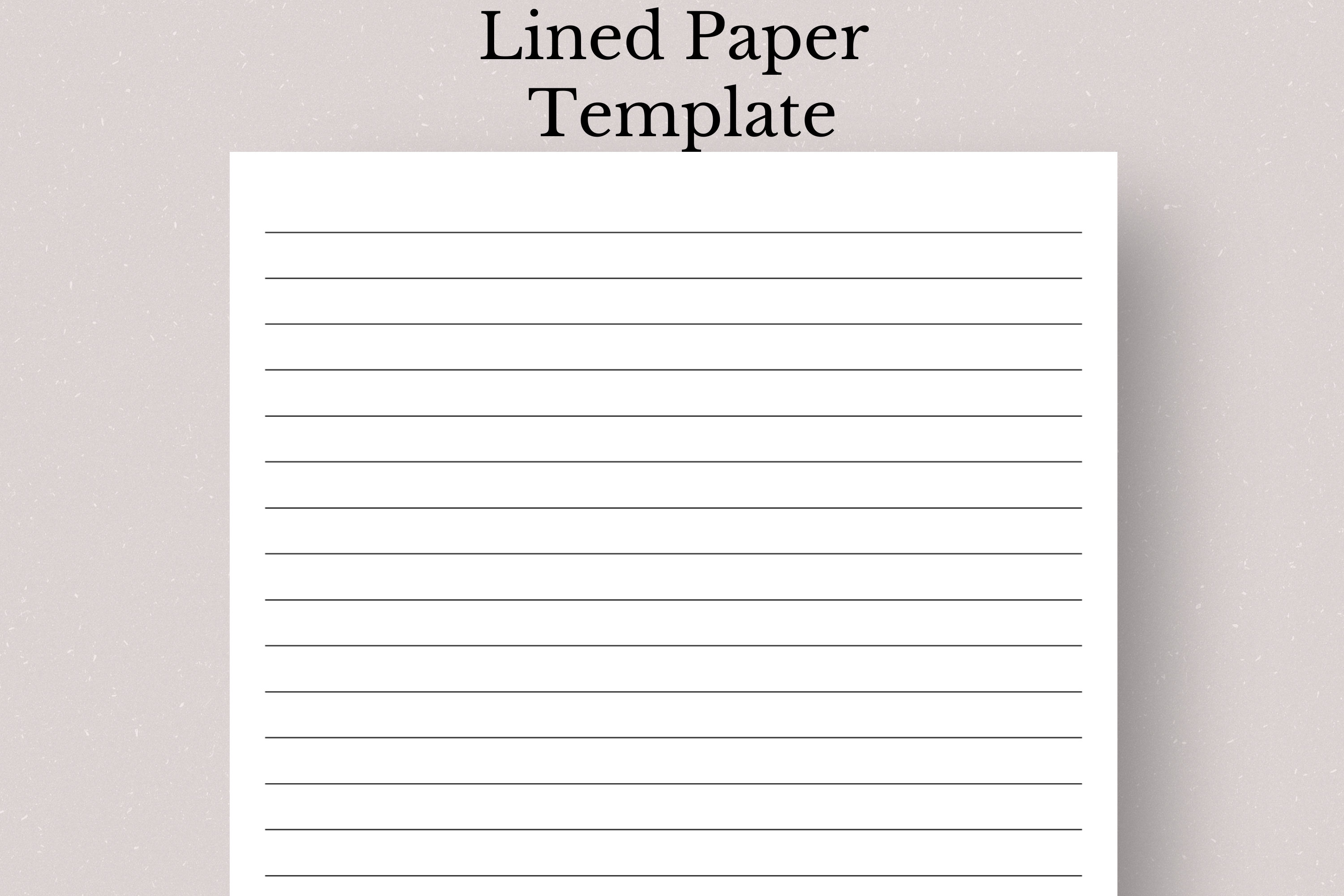 Printable Lined Paper, Lined Paper, Wide Ruled Paper, College Ruled ...