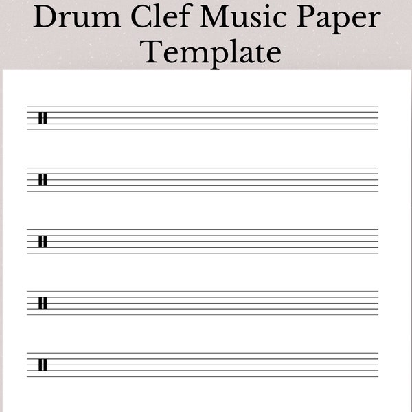 Sheet Music Template - Etsy