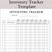 Business Inventory Tracker, Inventory Tracker, Weekly Inventory Tracker ...