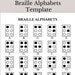 Printable Braille Alphabets, 1 Page Printable Braille, Printable ...