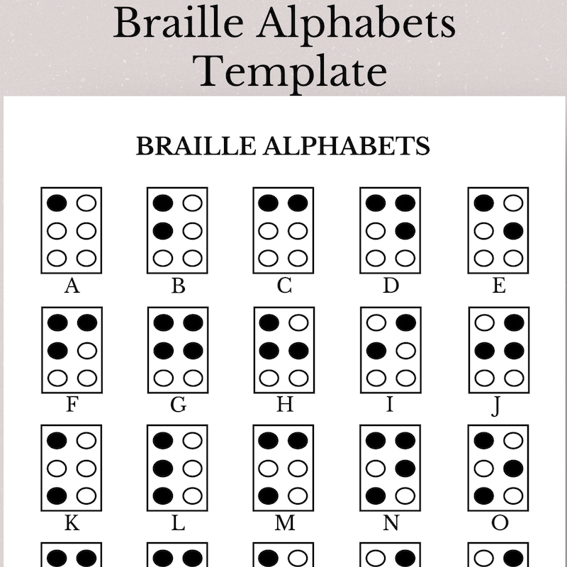 Braille - Etsy