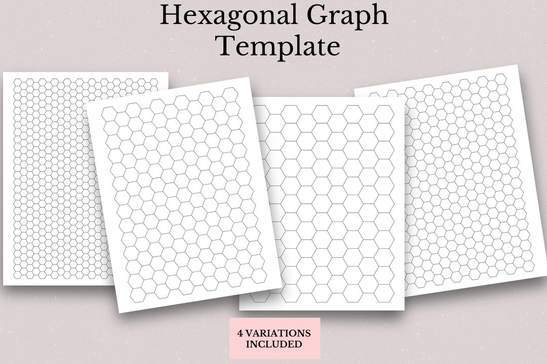 Printable Hexagonal Graph Paper, Organic Chemistry Paper, Drawing Paper ...