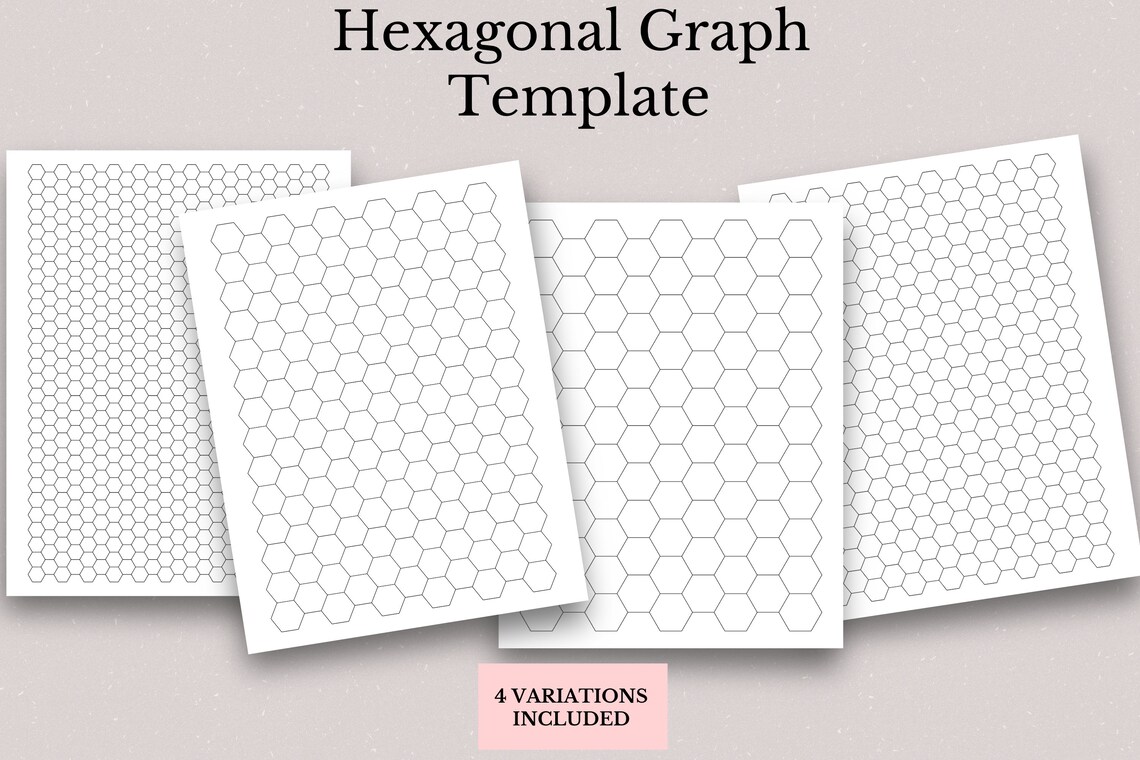 Printable Hexagonal Graph Paper, Organic Chemistry Paper, Drawing Paper ...