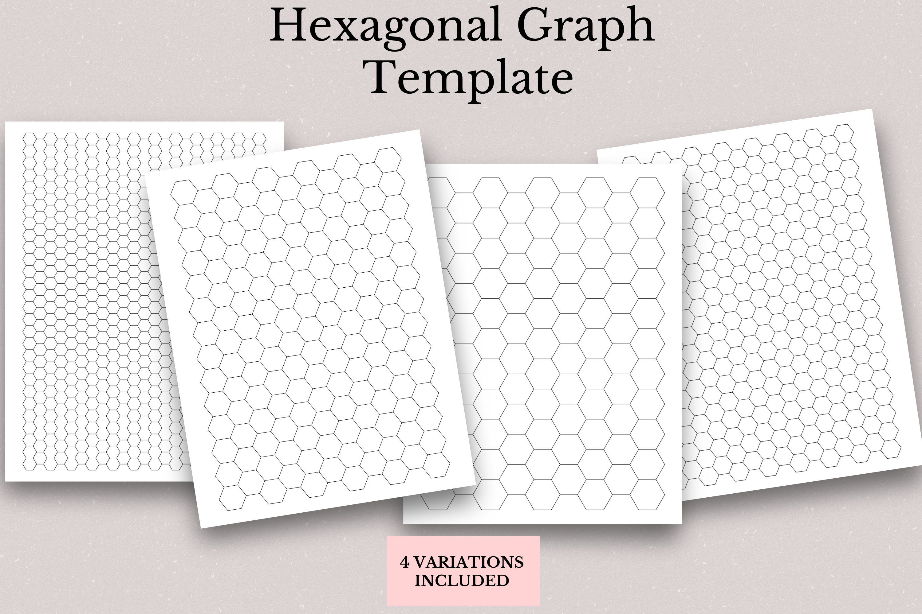 Printable Hexagonal Graph Paper, Organic Chemistry Paper, Drawing Paper, Chemistry Drawing Paper ...