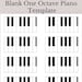 Printable One Octave Blank Piano Template (PDF) - Etsy