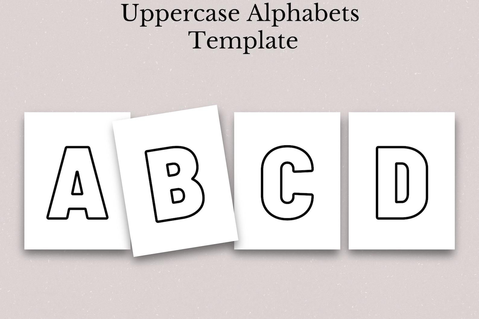 Printable Uppercase Alphabets, 26 Pages Printable, Printable Alphabets ...