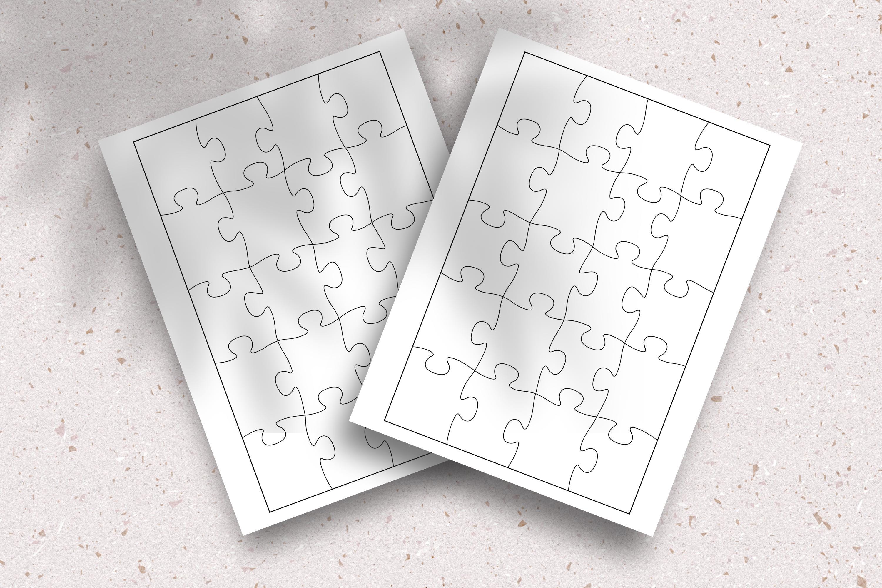 Create Your Own Puzzle Template, Printable Custom Puzzle, Custom Puzzle ...