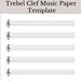Printable Treble Clef Sheet Music, Treble Clef Sheet Music Template ...