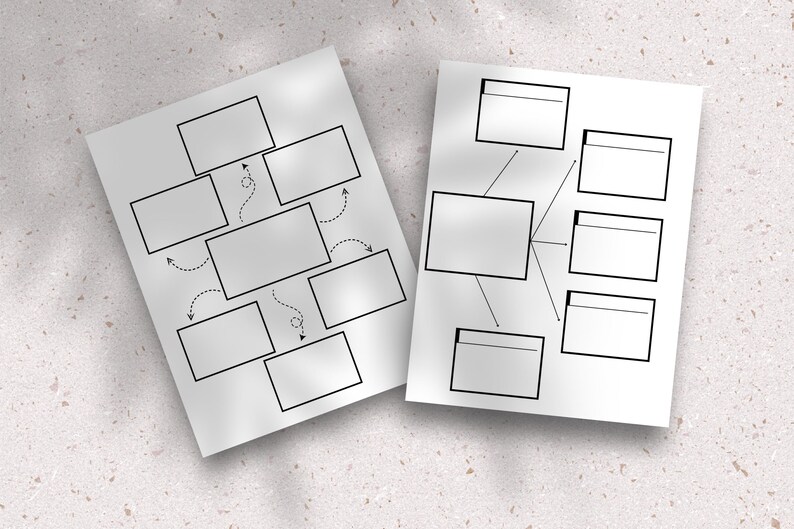 Printable Mind Map Template, Concept Map Template, Blank Mind Map ...