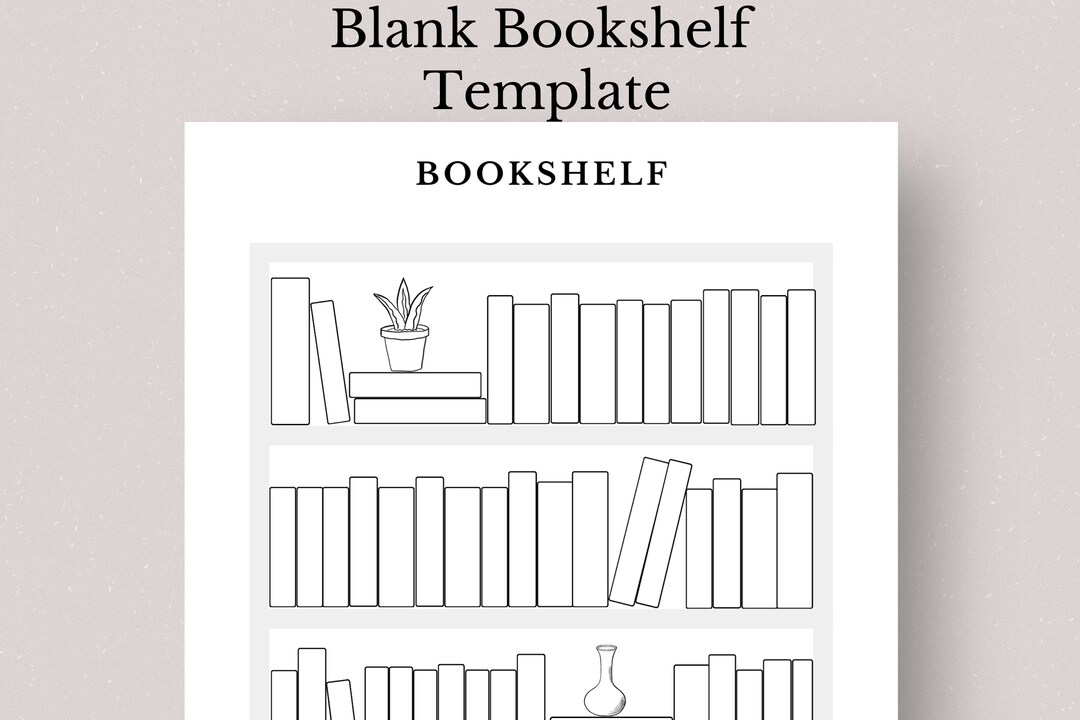 Bookshelf Printable, Book Wishlist Printable, Books I've Read, Books to ...