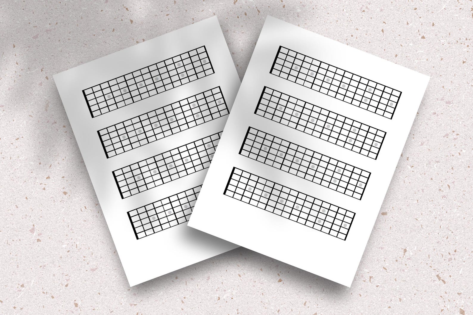 Printable Blank Guitar Fretboard Diagrams, Guitar Fretboard Sheet Pdf ...