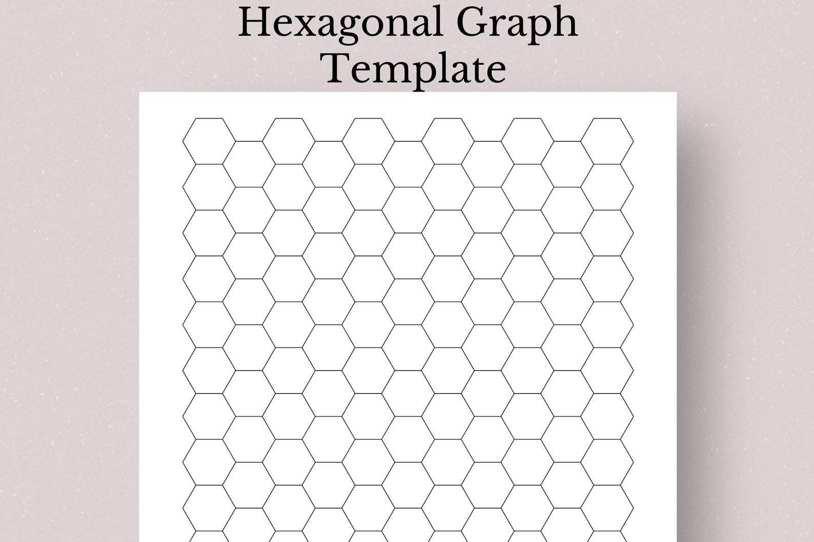 Printable Hexagonal Graph Paper, Organic Chemistry Paper, Drawing Paper ...