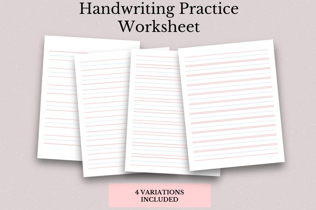 Printable Handwriting Practice Paper, Handwriting Paper, Drawing Paper ...