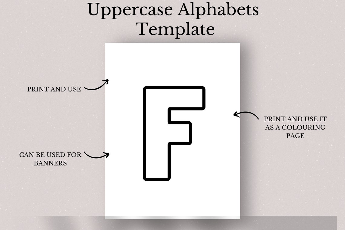 Printable Uppercase Alphabets, 26 Pages Printable, Printable Alphabets ...