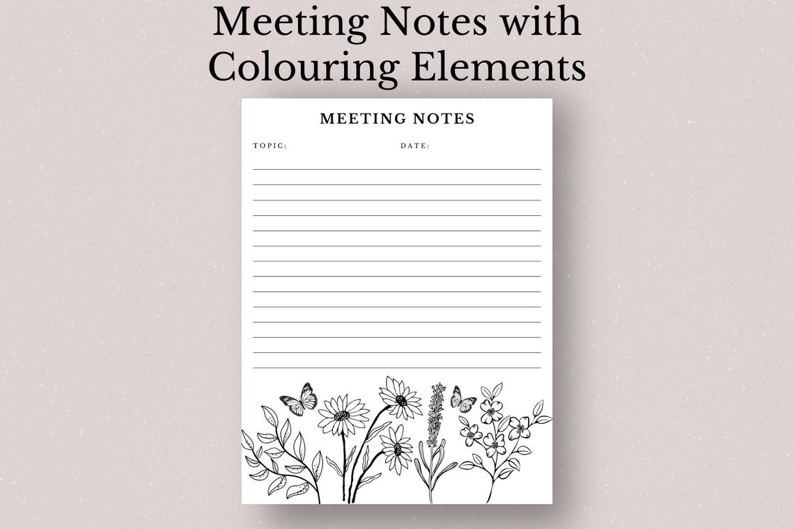 Coloring Notes, Printable Notes Paper, Lined Paper, Notepad, Memo Pad ...