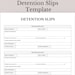 Printable Detention Slips, Detention Sheet Printable, Detention Slip ...