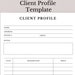 Client Profile Template, Printable Client Details Template, Fillable ...