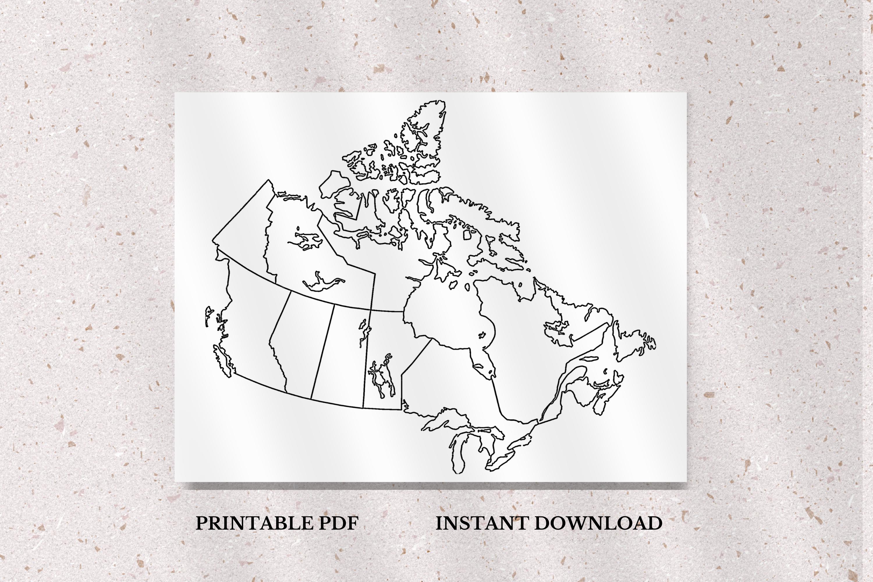 Canada Map Printable, Map of Canada , Printable Canada Map, Canada Map ...
