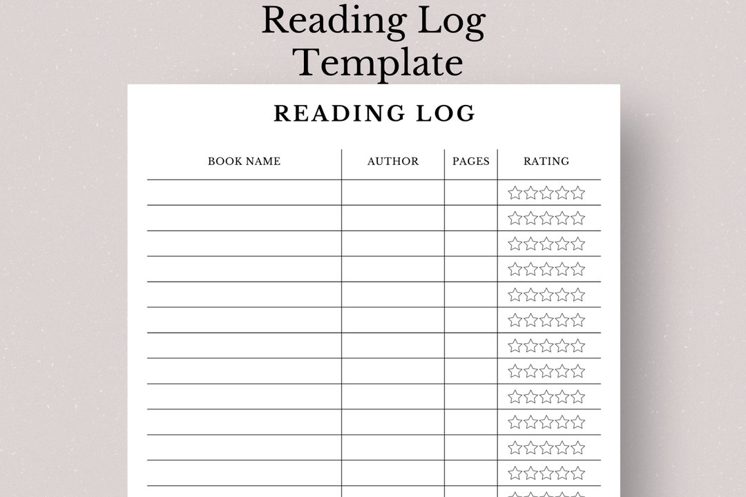 Reading Log Printable, Reading Tracker, Books to Read, Books I've Read ...