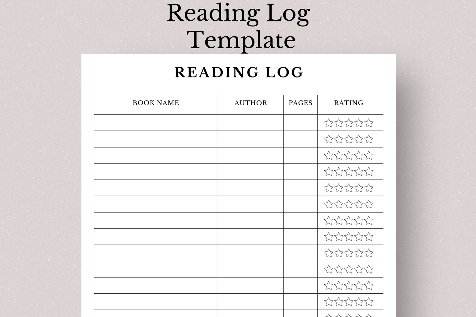 Reading Log Printable, Reading Tracker, Books to Read, Books I've Read ...